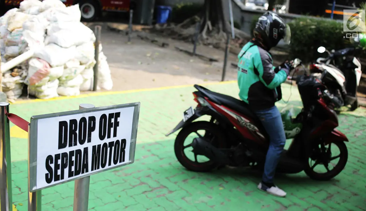 FOTO: Penampakan Tempat Khusus Ojek Online di Balai Kota DKI Jakarta ...
