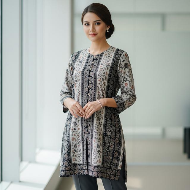 7 Model Atasan Batik Wanita Elegan Panjang Terbaru, Inspirasi Tampil ...