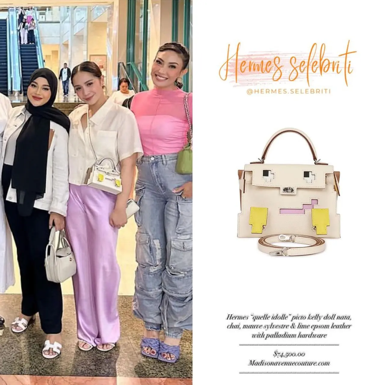 Nagita Slavina Pose Bareng Aurel Hermansyah Pakai Tas Mini Seharga Rp1 Miliar, Respon Warganet ...