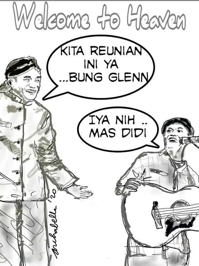 6 Sketsa Didi Kempot Karya Warganet, Salah Satunya dari Anak Mario ...