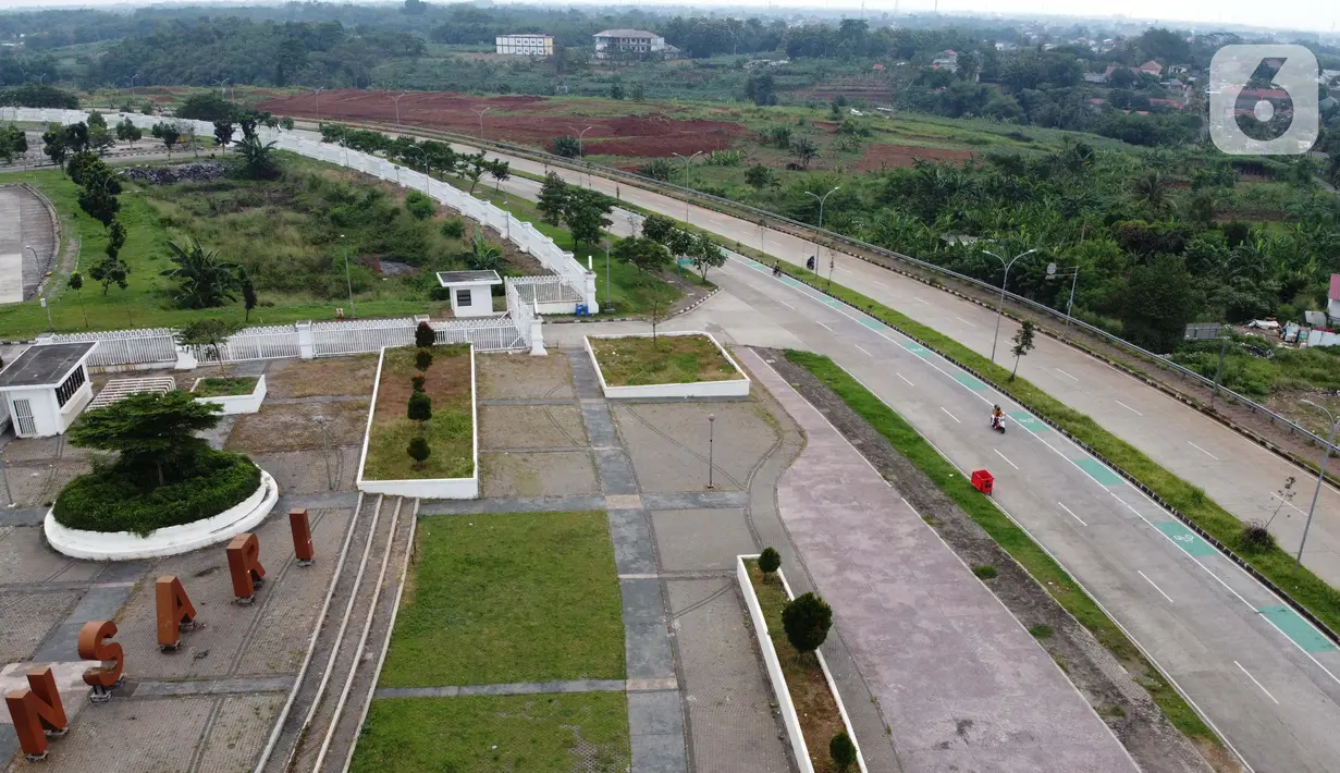 FOTO: Cegah Penyebaran Corona, Jalan Menuju Stadion Pekansari Ditutup ...