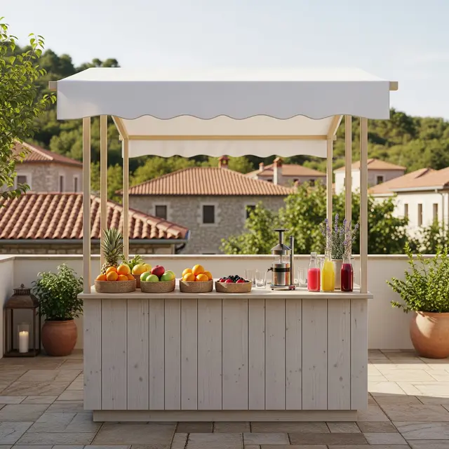 7 Desain Warung Es Jus di Teras Rumah yang Menarik Pelanggan, Hemat ...