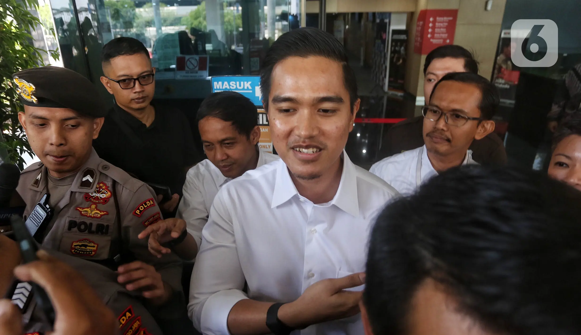 Klarifikasi Penggunaan Jet Pribadi, Kaesang Pangarep Datangi Gedung KPK Lama - Foto Liputan6.com