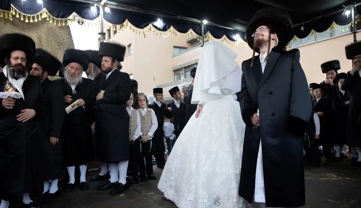FOTO: Menghadiri Upacara Pernikahan Yahudi Ultra-Ortodoks di Israel ...