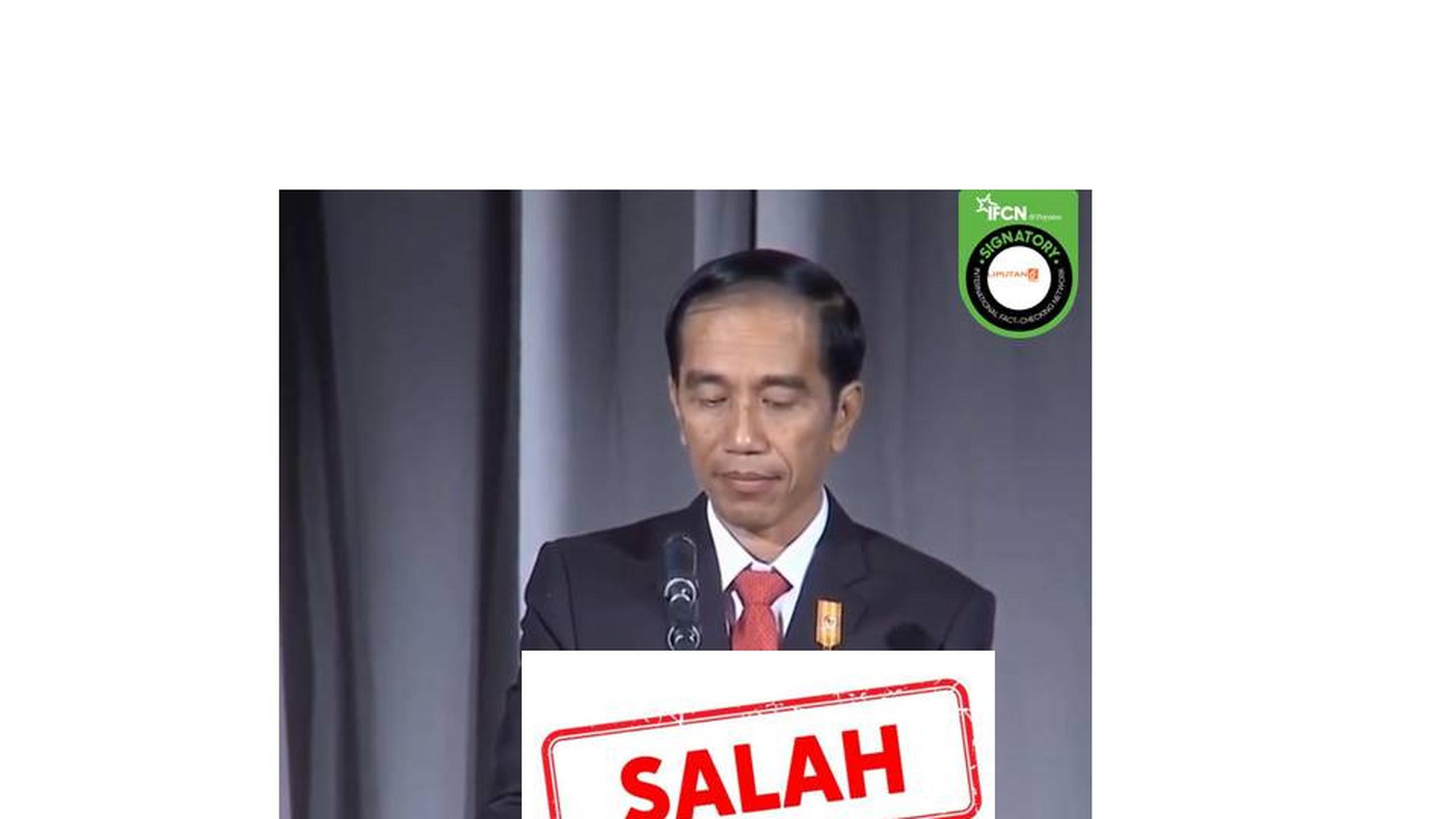 Cek Fakta: Tidak Benar Video Presiden Jokowi Berpidato Menggunakan ...