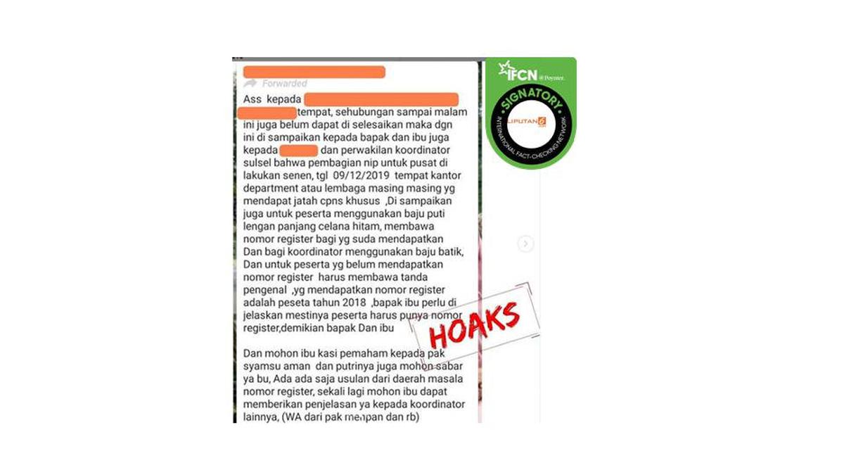 Waspada Penipuan Pengangkatan CPNS Mencatut Nama Menpan RB - Cek Fakta ...