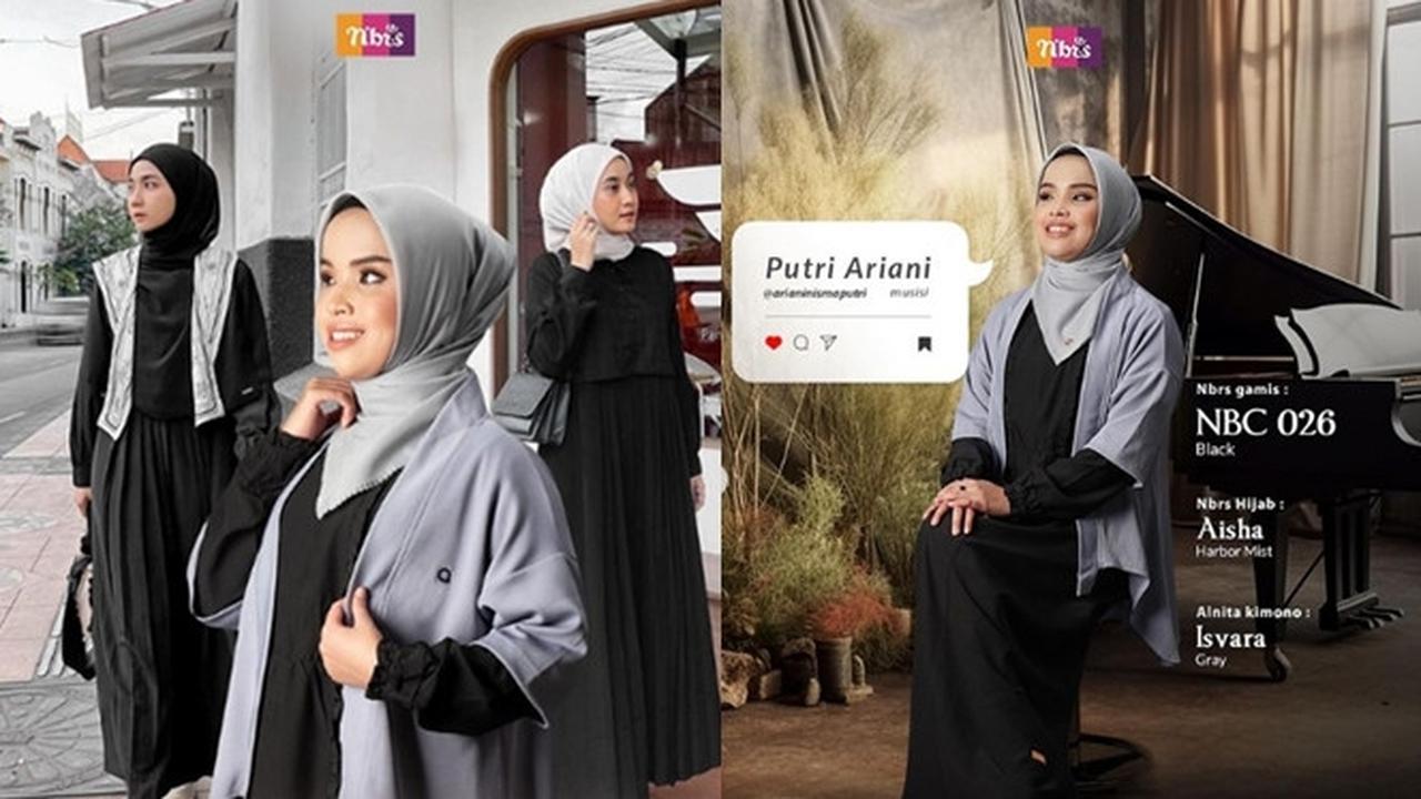 Putri Ariani Jadi Model Busana Brand Lokal, Tampil Kece dengan Gamis ...