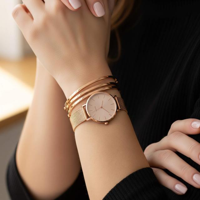 7 Ide Padu Padan Jam Tangan Rose Gold dengan Gelang Warna Senada untuk ...