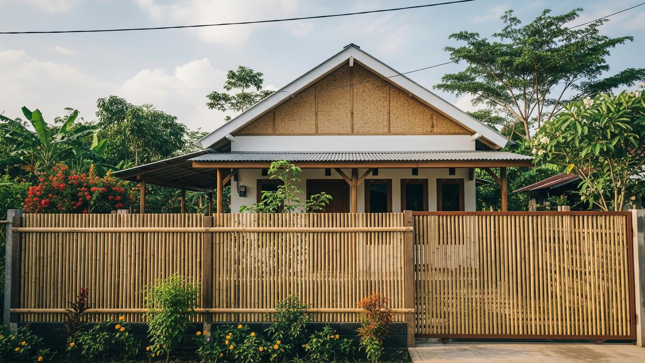 9 Model Pagar Rumah Desa yang Natural dan Adem, Harmoni Estetika dan ...