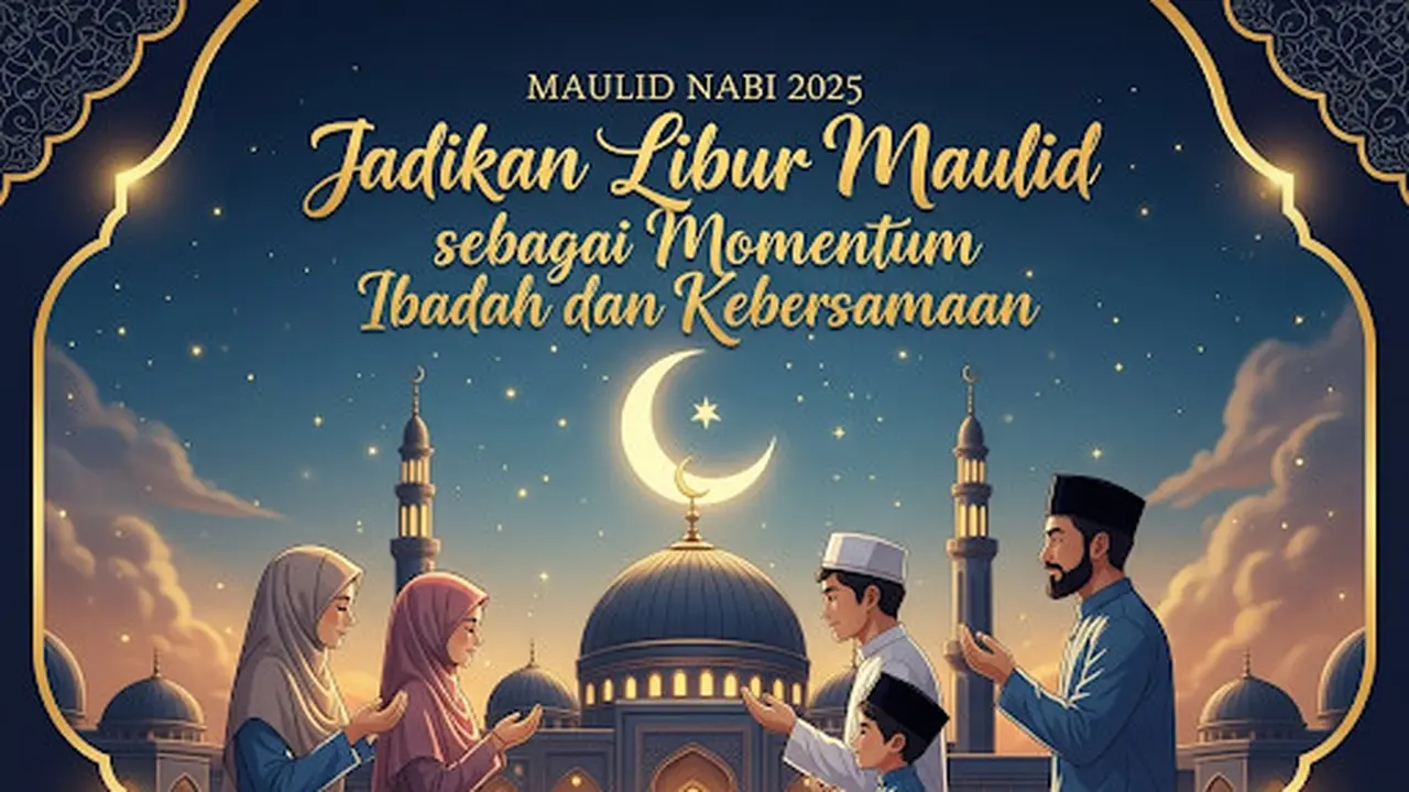 Inspirasi 8 Banner Maulid Nabi 2025, Meriahkan Peringatan dengan Desain ...