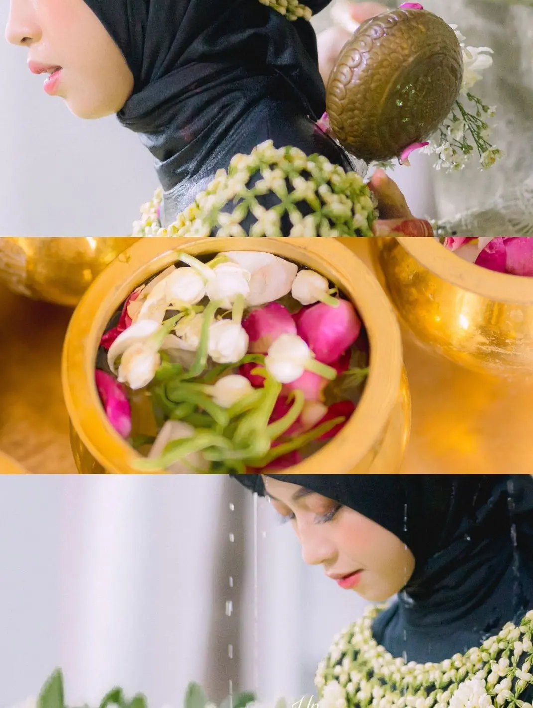 6 Potret Momen Manis di Siraman Adiba Khanza, Disuapi sampai Digendong ...