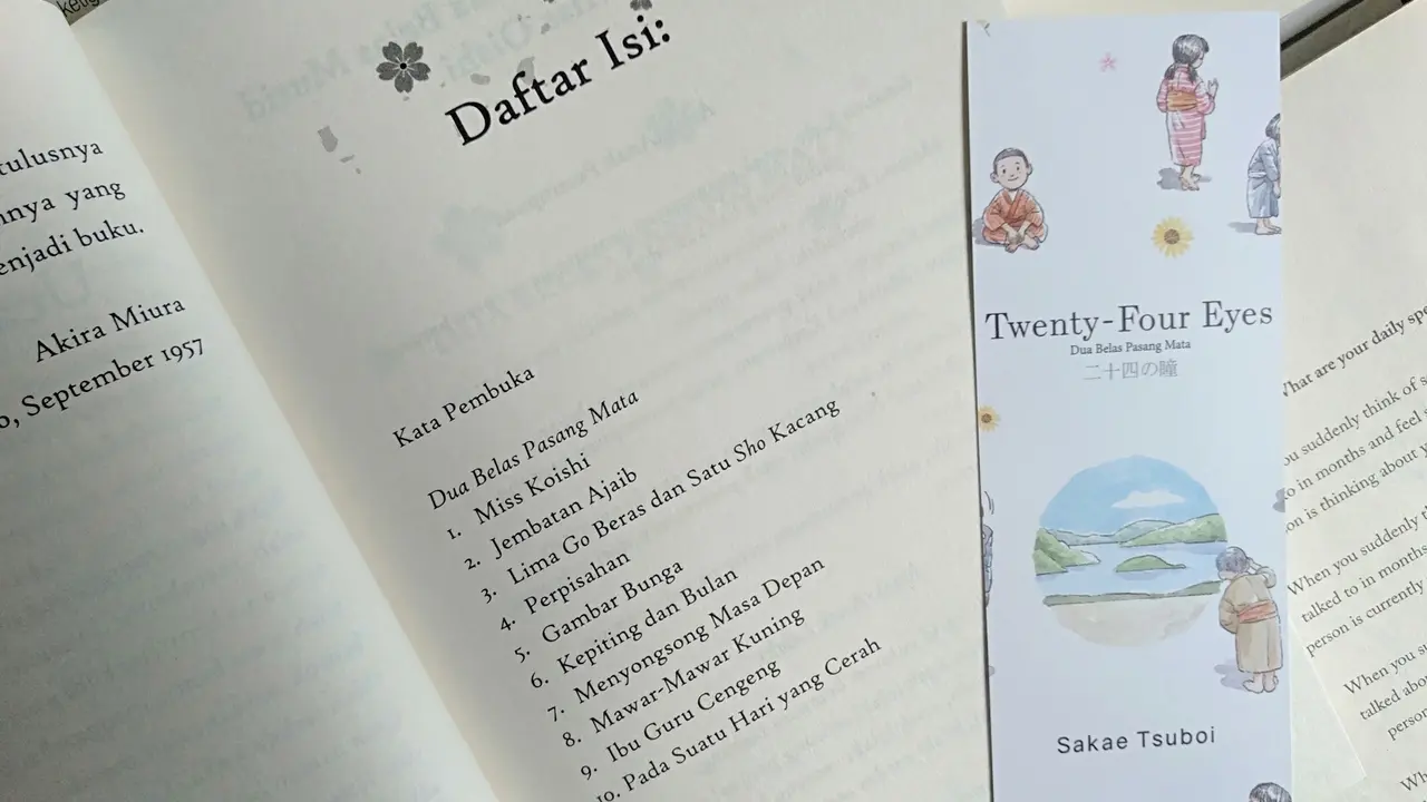 Review Buku Novel Twenty-Four Eyes Karya Sakae Tsuboi