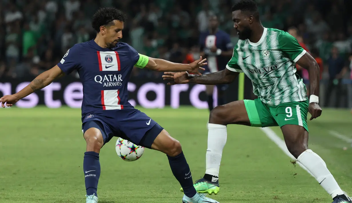 Trio MNM Bantu PSG Jinakkan Maccabi Haifa - Foto Liputan6.com