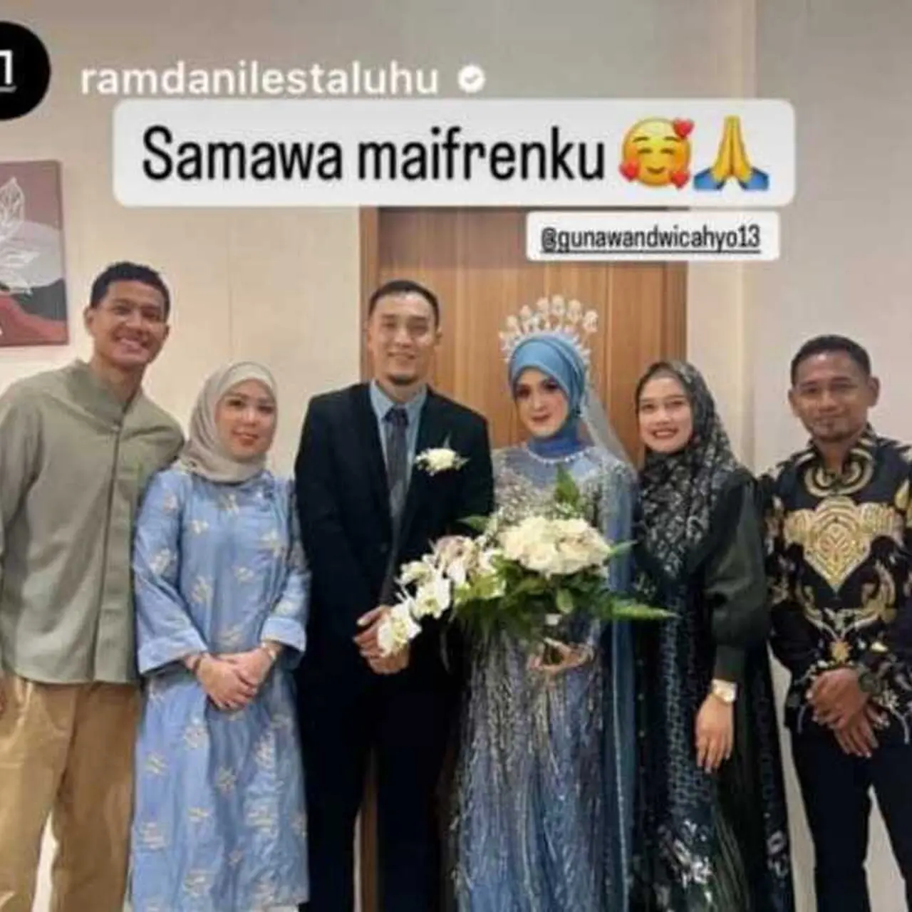 Potret Pernikahan Gunawan Dwi Cahyo dengan Alya Nabila yang Digelar Sederhana - ShowBiz Liputan6.com