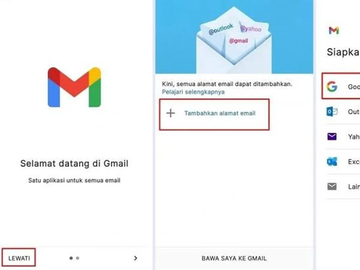 Membuat Email Baru