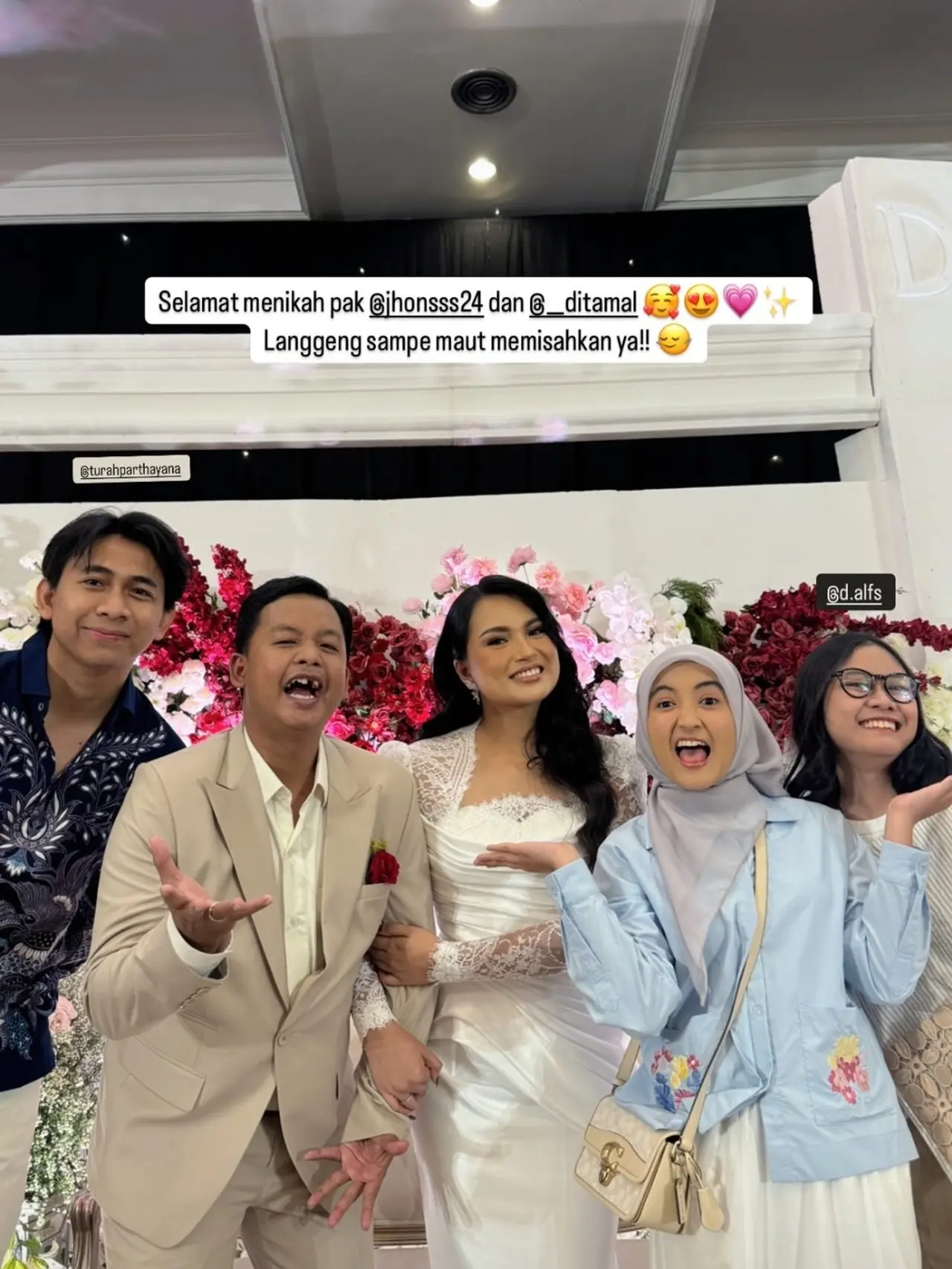 7 Potret Resepsi Keempat Pernikahan Dustin Tiffani dan Ditha, Jadi yang ...