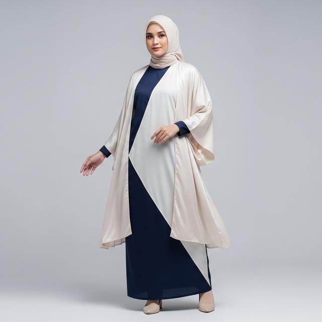 8 Model Gamis Kombinasi Cardigan Terbaru di 2025, Nyaman dan Stylish