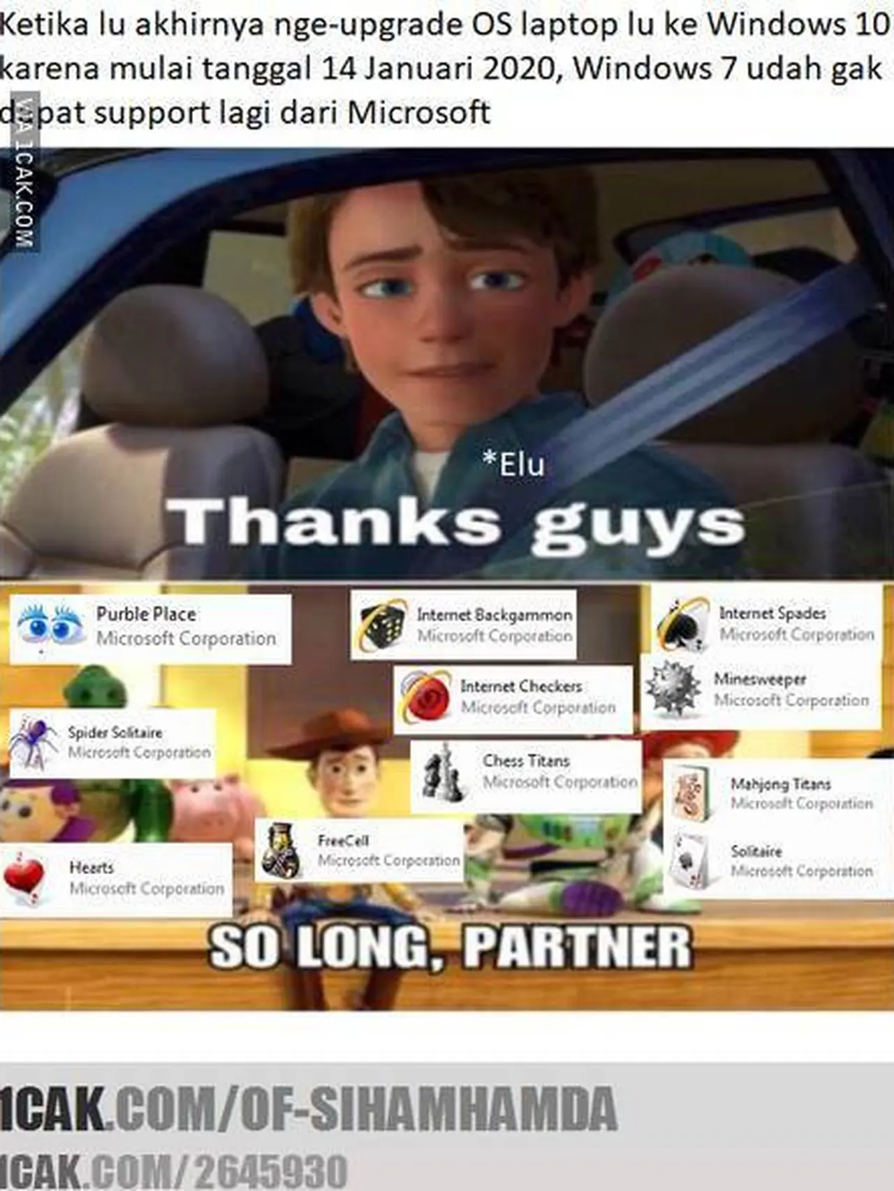 7 Meme Perpisahan dengan Windows 7 Ini Kocak Banget - Hot Liputan6.com