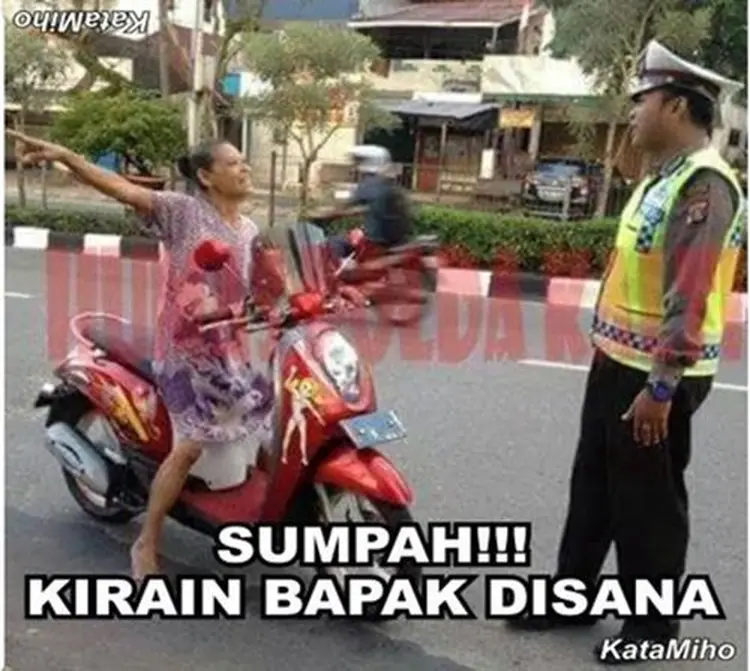 10 Meme Lucu Jawaban Cewek-Cewek Saat Ditilang Ini Bikin Nyengir ...