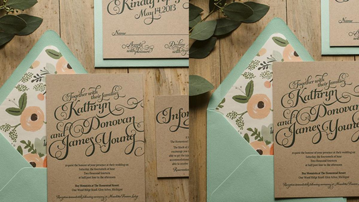 Contoh Undangan Pernikahan Scratch-Off - Lifestyle Fimela.com