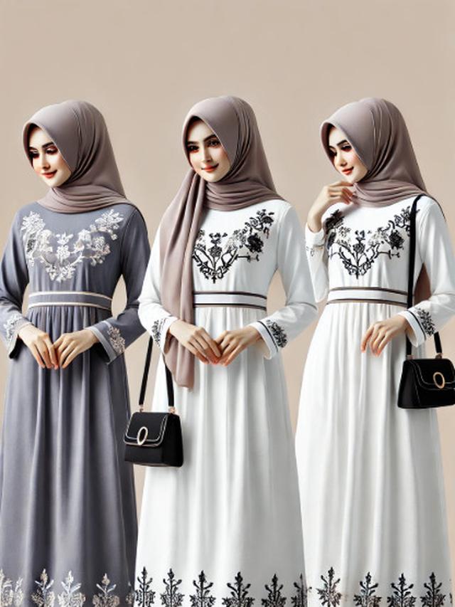 8 Model Gamis Kombinasi Kekinian 2025, Desain Elegan dan Nyaman untuk ...