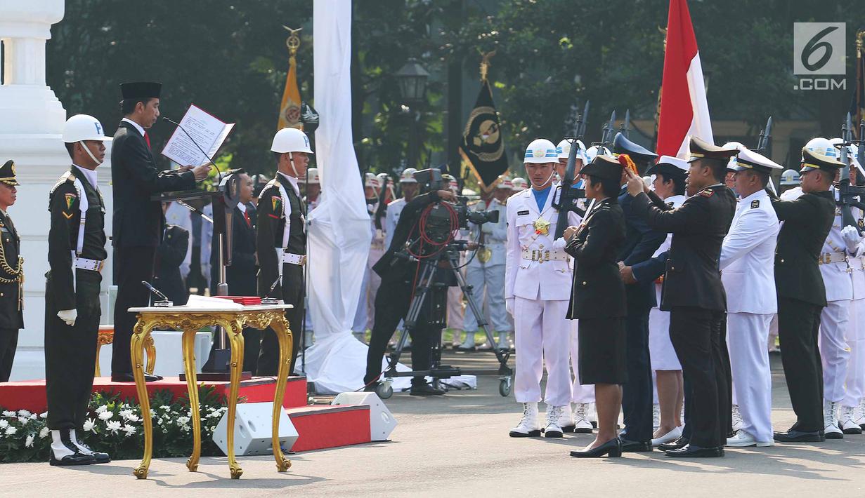 Pelantikan 729 Perwira Remaja TNI - Polri di Istana - Foto Liputan6.com