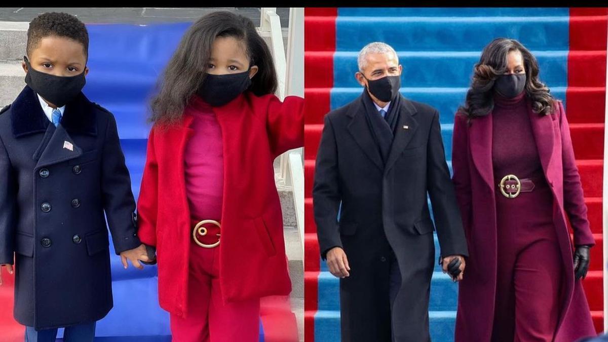 Menggemaskan! Pasangan Bocah Ini Tiru Gaya Busana Barack dan Michelle ...