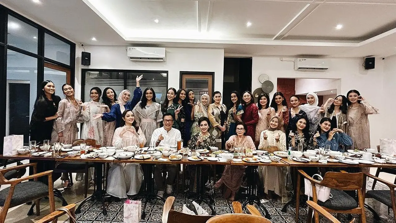 Potret Bukber Alumni Puteri Indonesia, Tampilan Rahma Landy yang Cantik ...