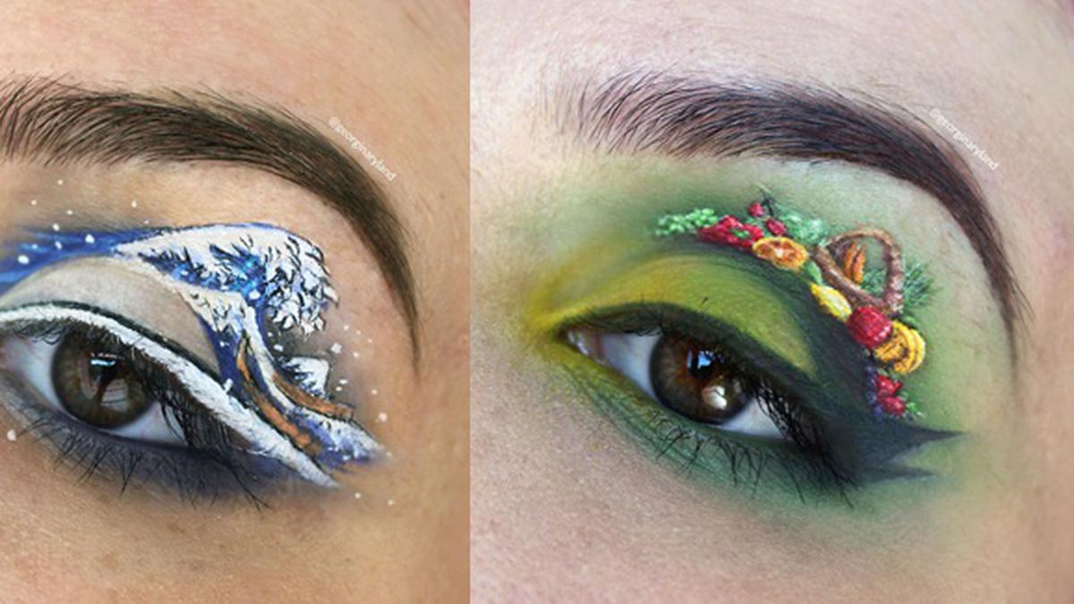 Pelangi Di Matamu, Wanita Ini Buat Lukisan Dengan Eye Shadow - Photo ...