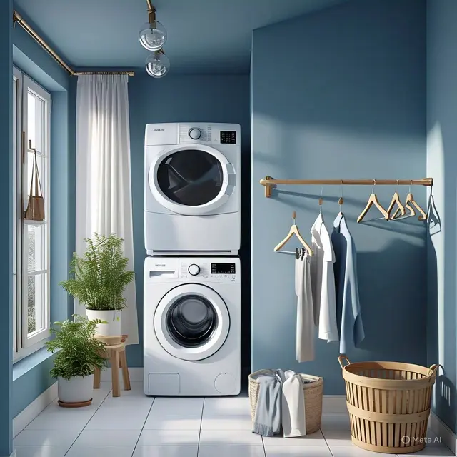12 Inspirasi Warna Ruang Cuci Pakaian, Interior Menarik Bikin Tak Mudah ...