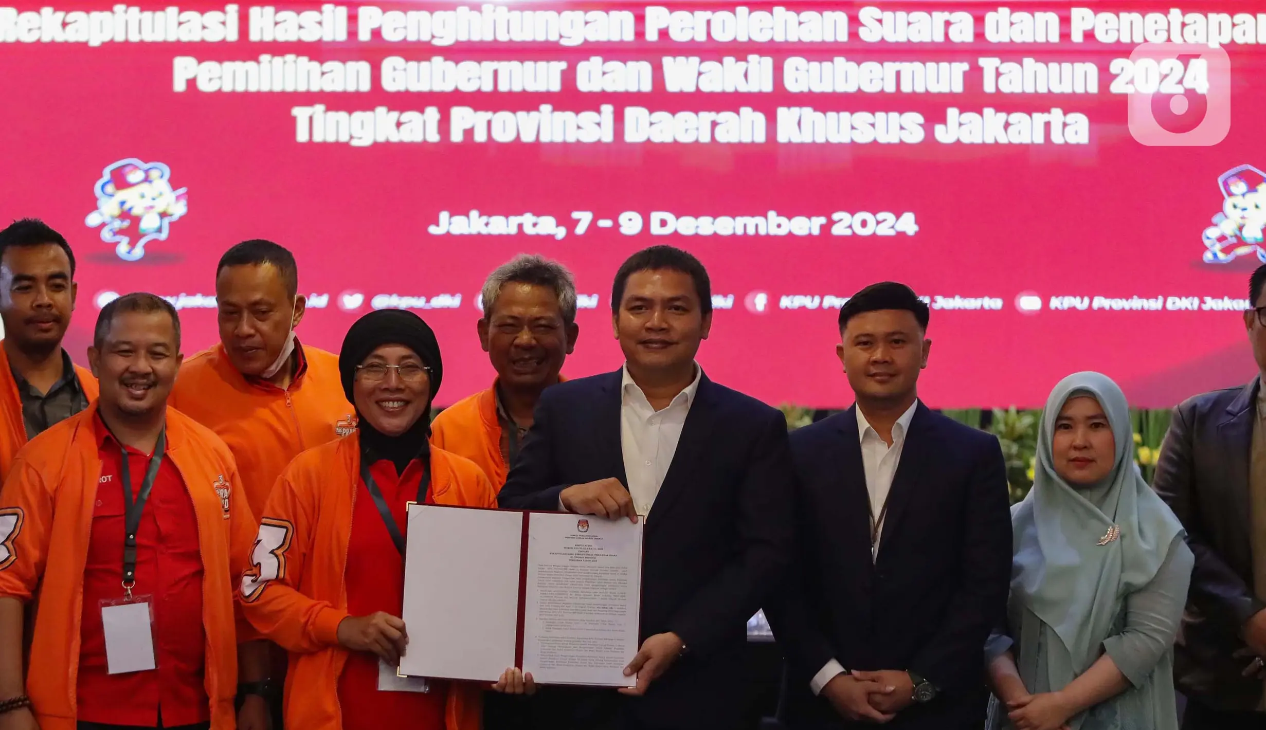 KPU DKI Jakarta Tetapkan Pramono Anung-Rano Karno Unggul di Pilkada Jakarta 2024 - Foto Liputan6.com