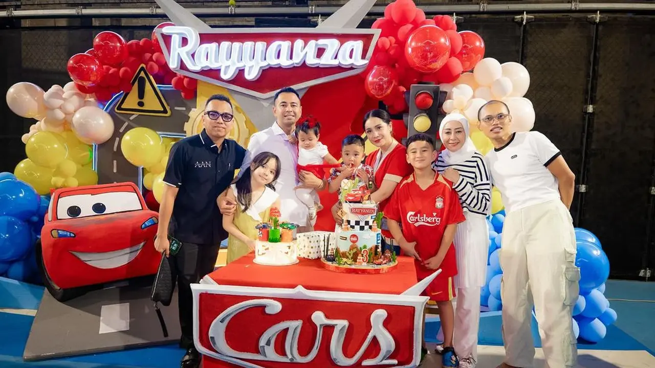 6 Potret Rayyanza Cipung Rayakan Ultah ke-3, Raffi Ahmad dan Nagita ...