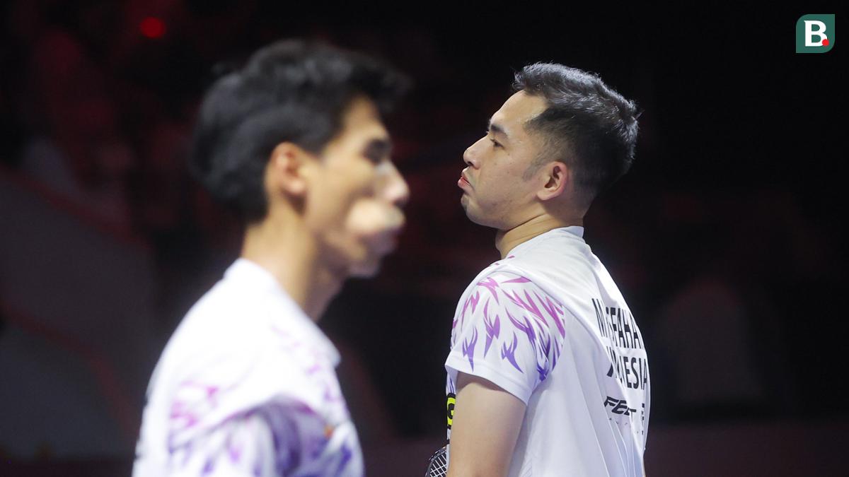 Foto: Wajah Kecewa Sabar / Reza Setelah Gagal Juara Indonesia Open 2025 - Ragam Bola.com
