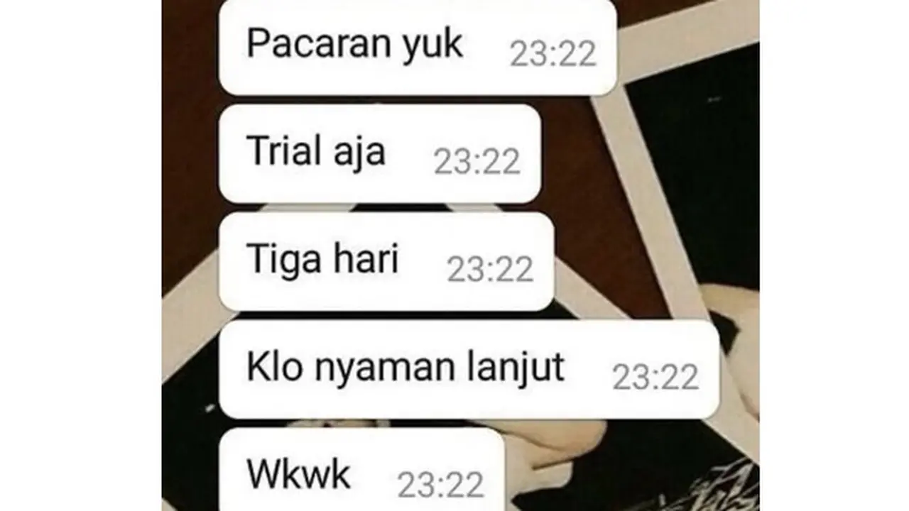 6 Chat Ajak Trial Pacaran Ini Bikin Tepuk Jidat, Kocak - Hot Liputan6.com