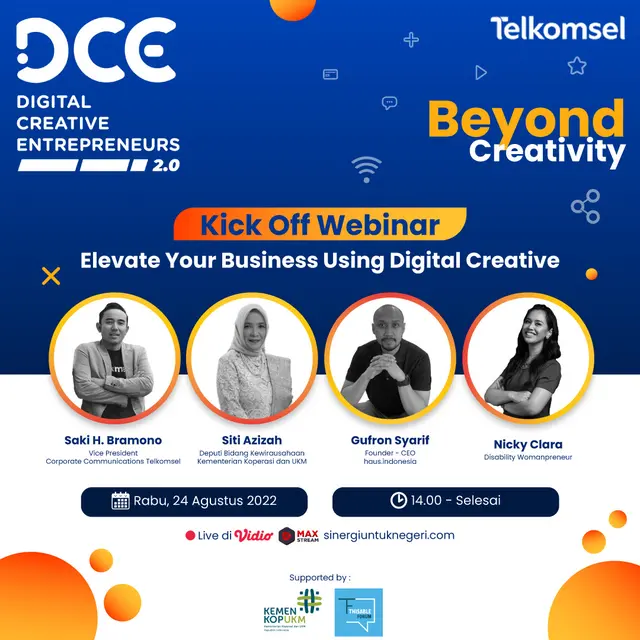 Dorong UMKM Tumbuh Kreatif, Telkomsel Kembali Gelar Program Digital Creative Entrepreneurs 2.0 ...