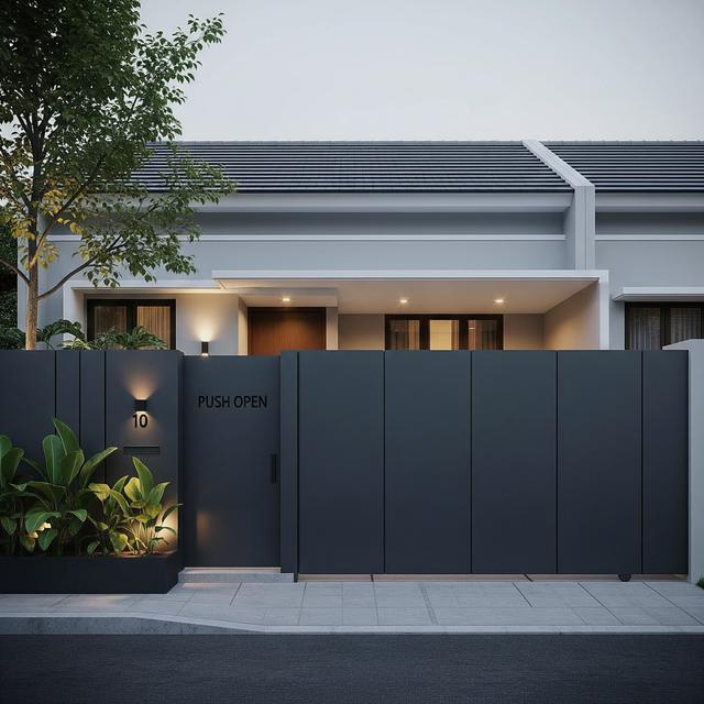 9 Model Pagar Minimalis dengan Pintu Tersembunyi, Aman dan Elegan