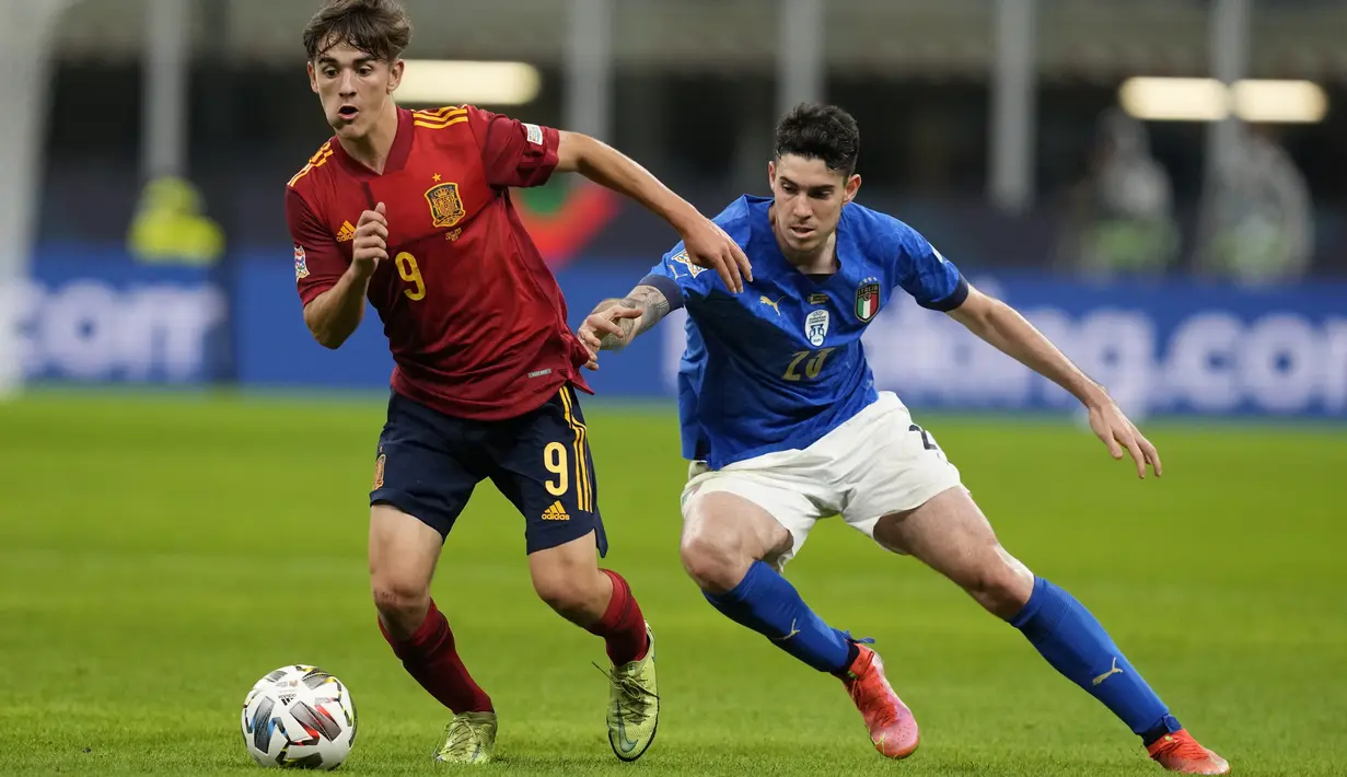 FOTO: Aksi Gavi, Pencetak Rekor Pemain Termuda Timnas Spanyol - Foto ...