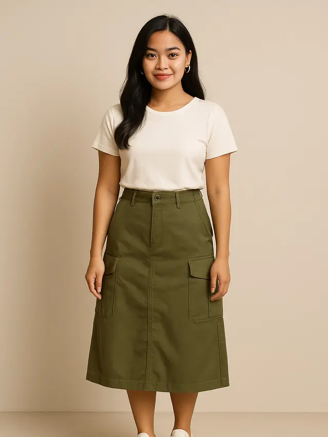 6 Model Rok Korean Style Tren Terbaru, Tampil Feminin dan Kasual - Hot ...