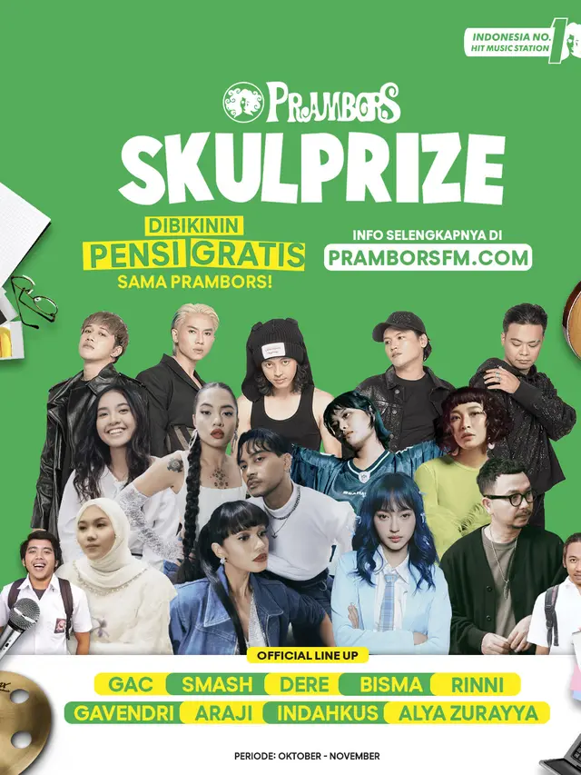 Prambors Skulprize Kembali dengan Pensi Gratis untuk Kalangan SMA ...