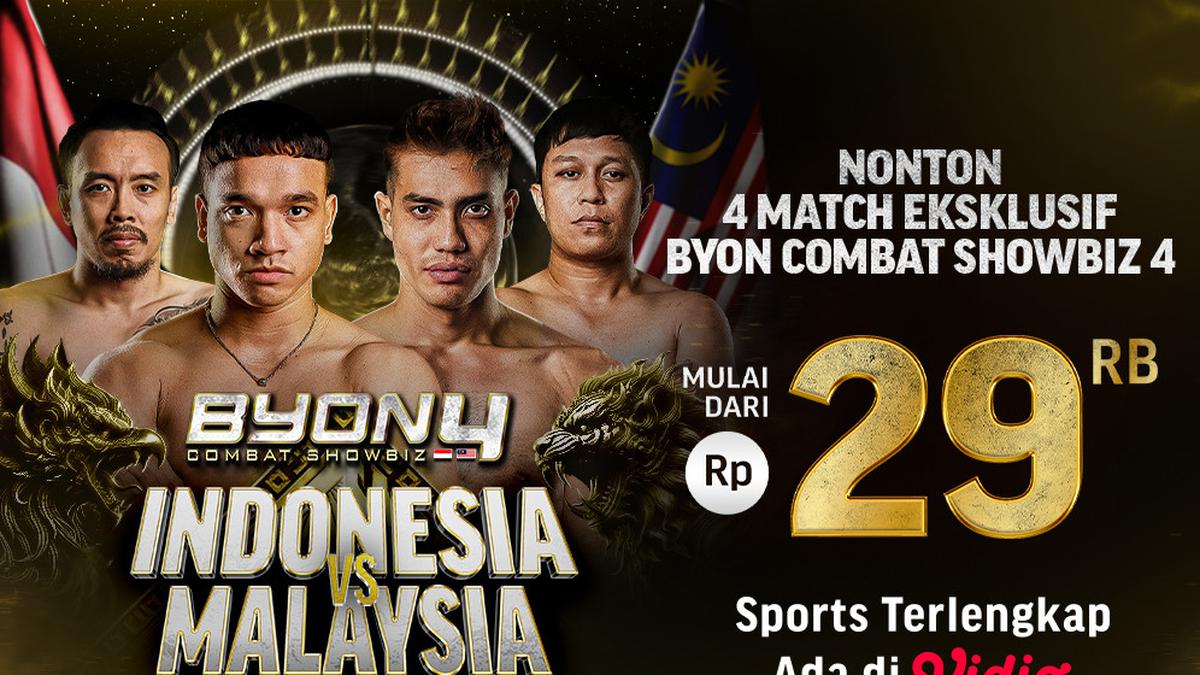 Jadwal Live Streaming Pertandingan Byon Combat Showbiz Vol. 4 di Vidio, Catat Jadwalnya ...