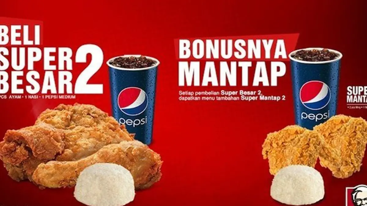 Promo Super Besar KFC: Makan Berdua Lebih Hemat Kalau Beli Paket Super ...