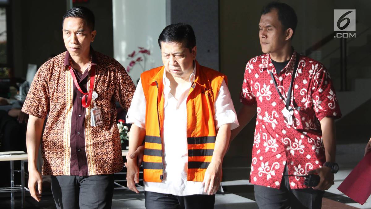 Setya Novanto Didakwa Rugikan Negara hingga Intervensi E-KTP