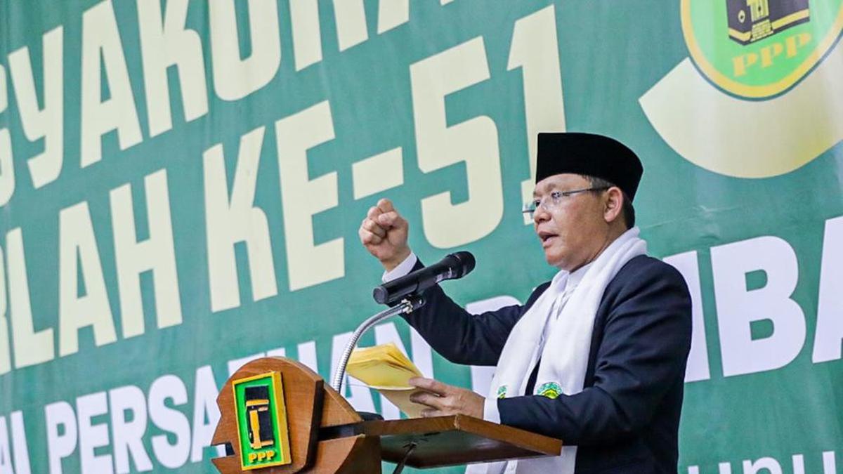 Harlah ke-51 PPP, Mardiono Tasyakuran di Ponpes Syamsul Ulum Sukabumi - Pemilu Liputan6.com