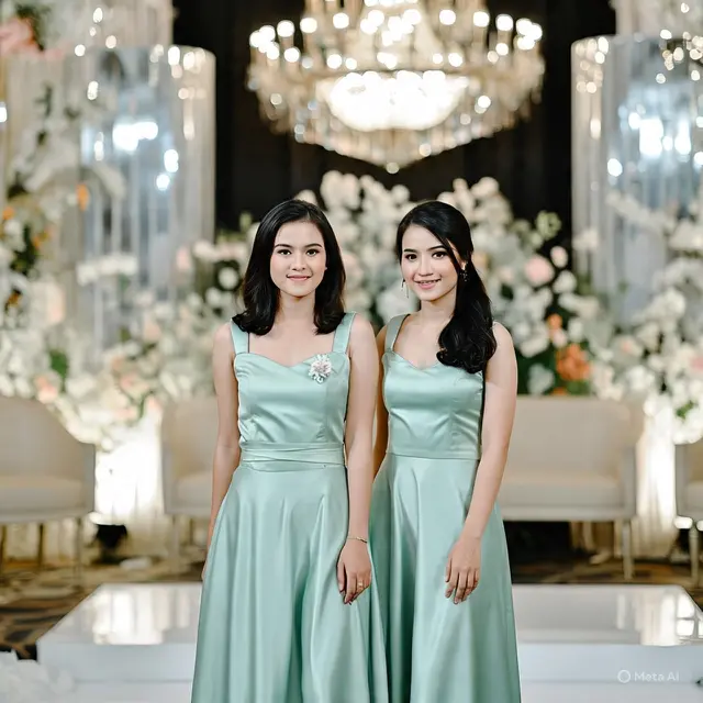 8 Model Gaun Bridesmaid Satin 2025, Kompak dan Elegan di Pernikahan ...