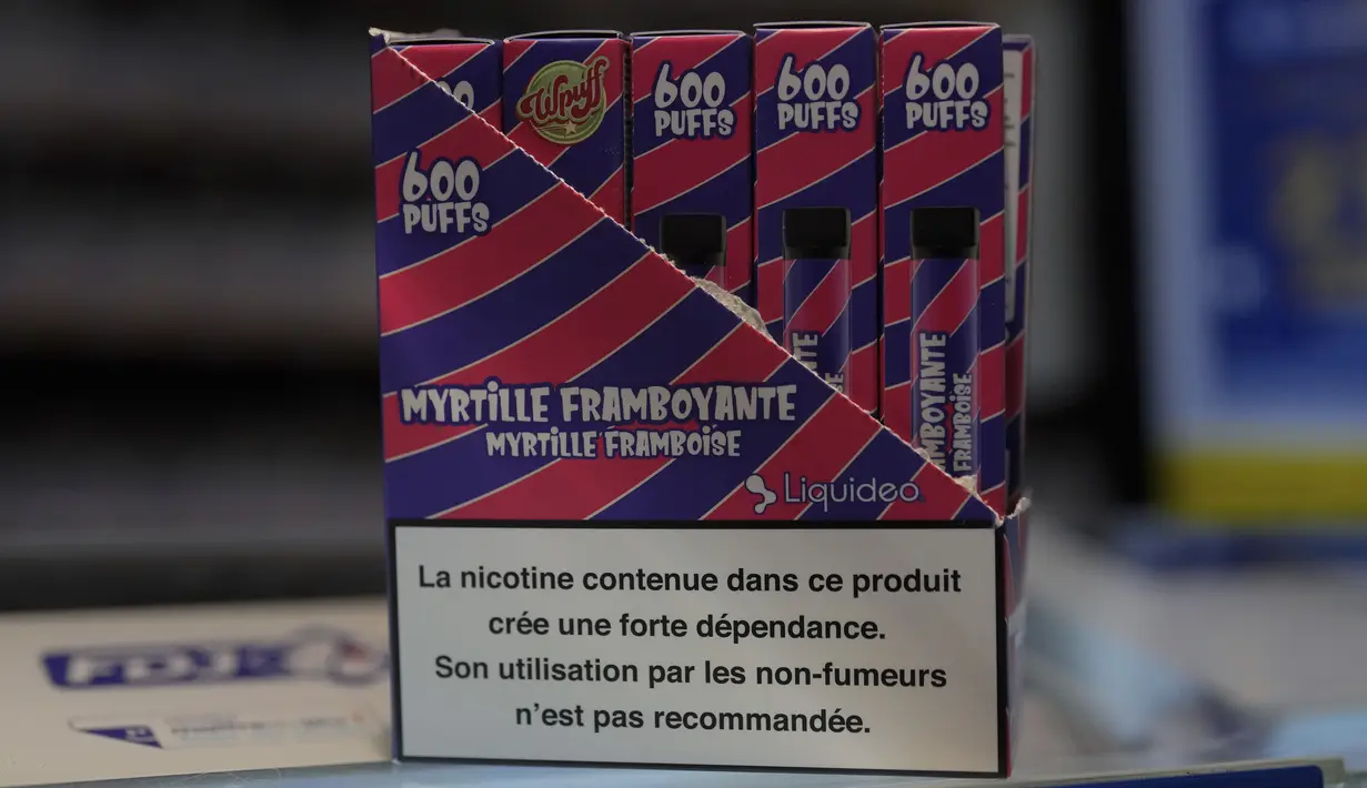 Larangan Rokok Elektrik Sekali Pakai di Prancis - Foto Liputan6.com