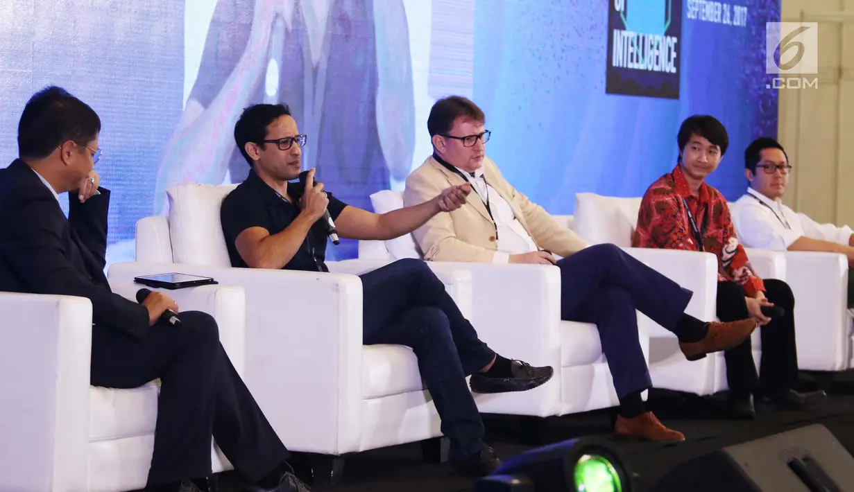 PHOTO: Para Pendiri Aplikasi Digital Unjuk Suara di GMIC 2017 - Foto Liputan6.com