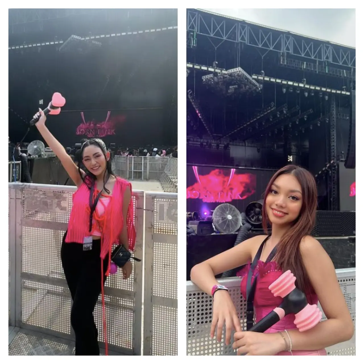 Padu Padan Busana Hitam dan Pink Para Selebriti Tanah Air Hadiri Konser ...