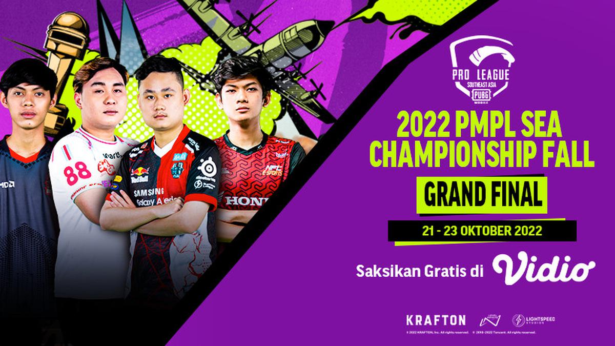 Link Live Streaming Grandfinal 2022 PMPL SEA Championship Fall di Vidio 21 sampai 23 Oktober ...