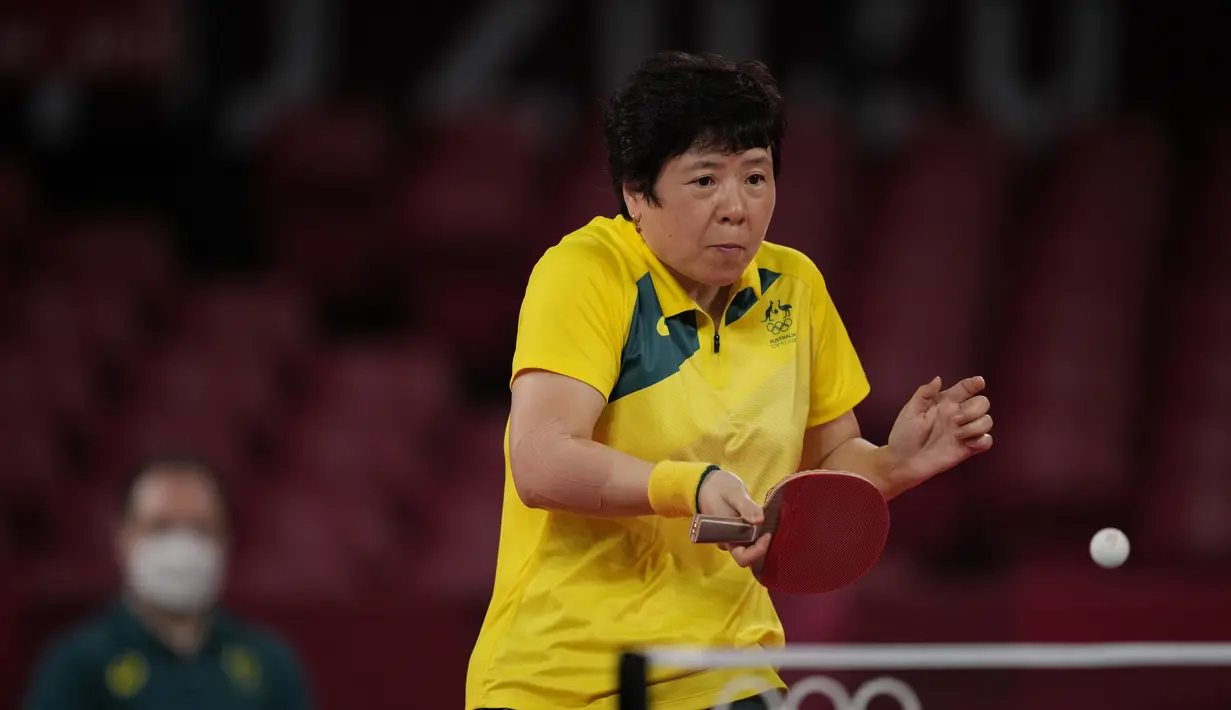 FOTO: Deretan Ekspresi Atlet Tenis Meja Olimpiade Saat Memukul Bola ...