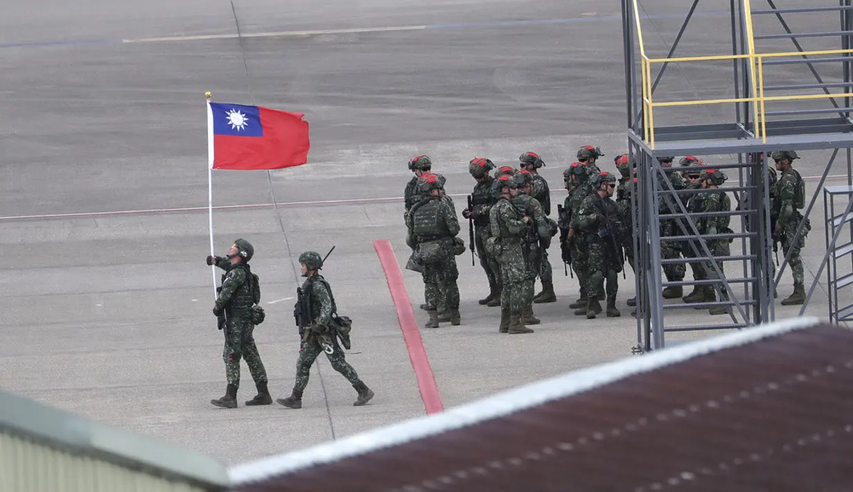 Militer Taiwan Dimobilisasi Latihan Pertahanan di Bandara Internasional ...
